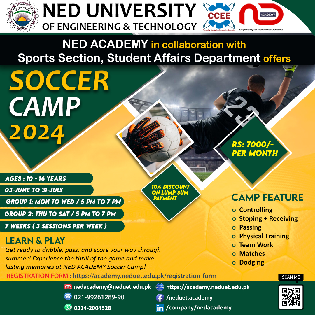 Soccer Camp | NED Academy - CCEE | CMPP | PTMC
